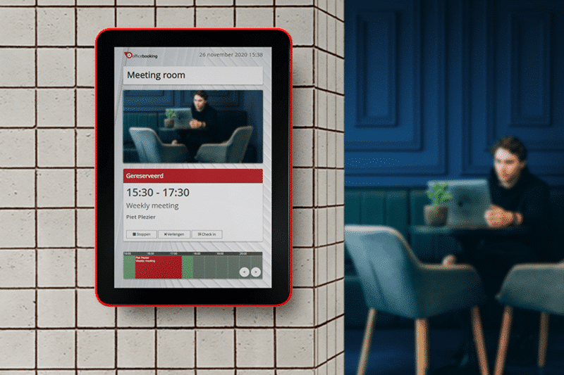 Portrait mode for Signager screen - Officebooking - Works for you.