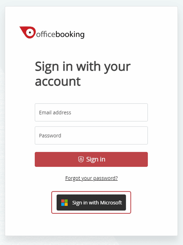 Single Sign On: Microsoft Entra (Azure AD) - Officebooking - Works for you.