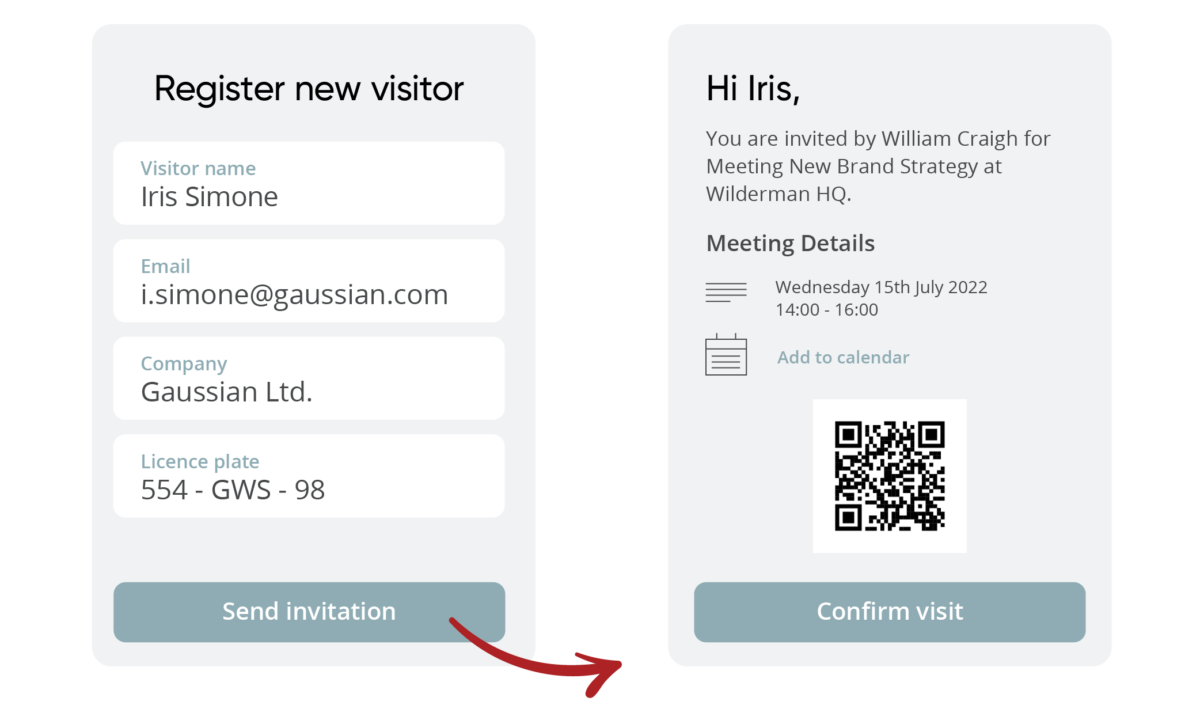 Visitor registration - Officebooking - Works for you.