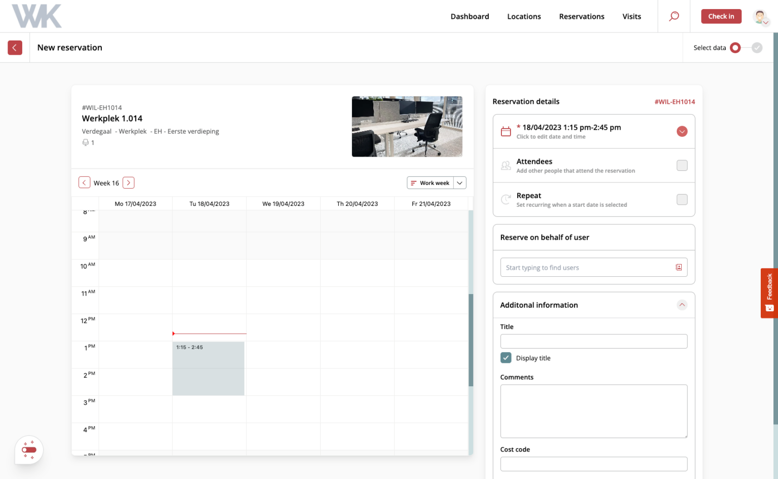 How do I make a reservation in the web app? - Officebooking - Works for ...